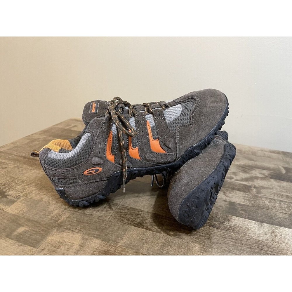 Hi-Tec Carbon Jr Hiking Trail Shoe Brown Orange Youth… - Gem